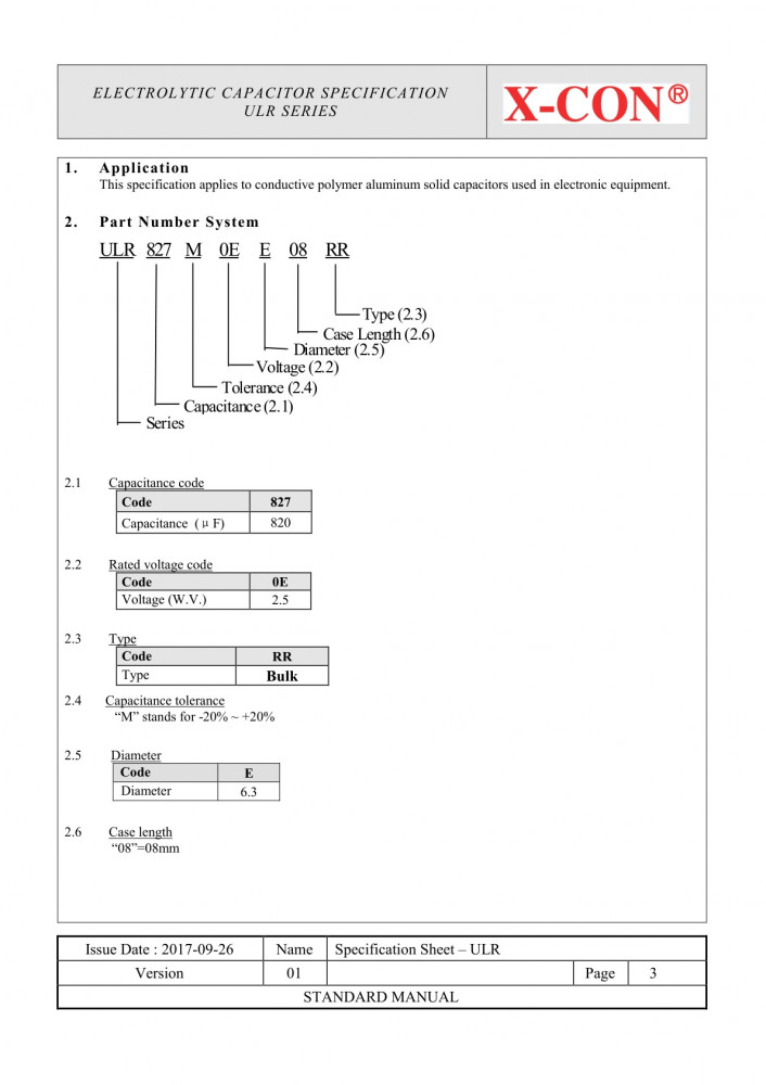 ULR specification sheet page 4
