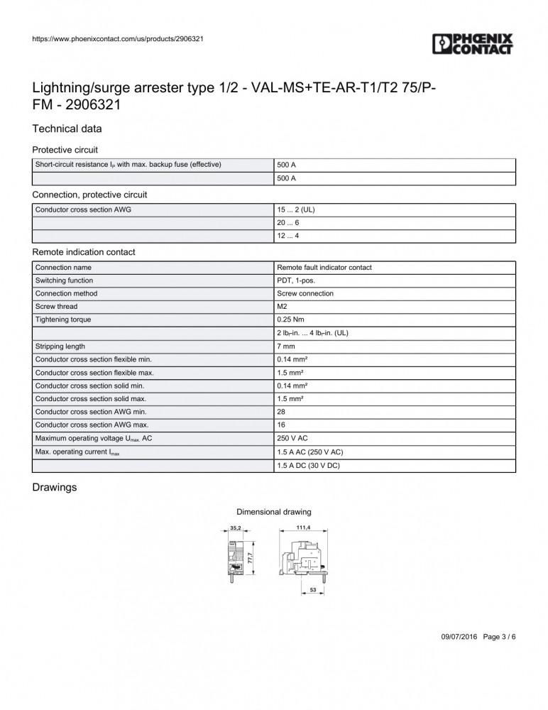 Phoenix Contact 2906321 technical document page 3