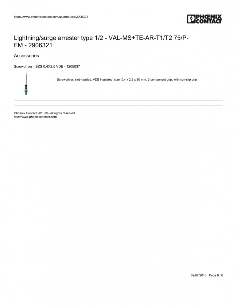 Phoenix Contact 2906321 technical document page 6
