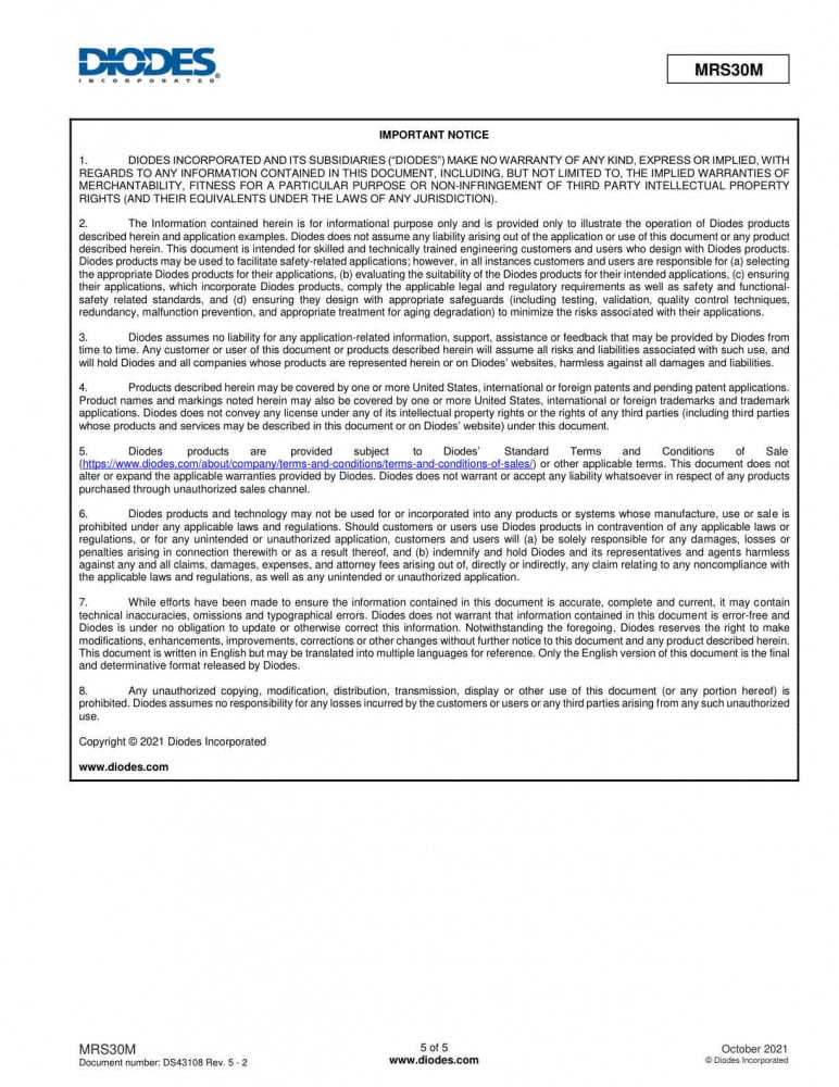 MRS30M datasheet page 5