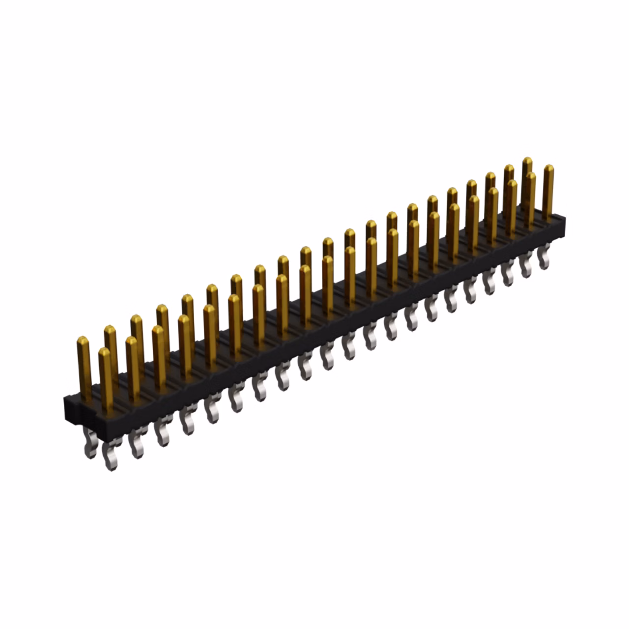 2.00mm Pitch Milli-Grid Straddle Mount Header, 42 Circuits, 0.38µm Gold (Au) Selective Plating, Lead-Free for sale