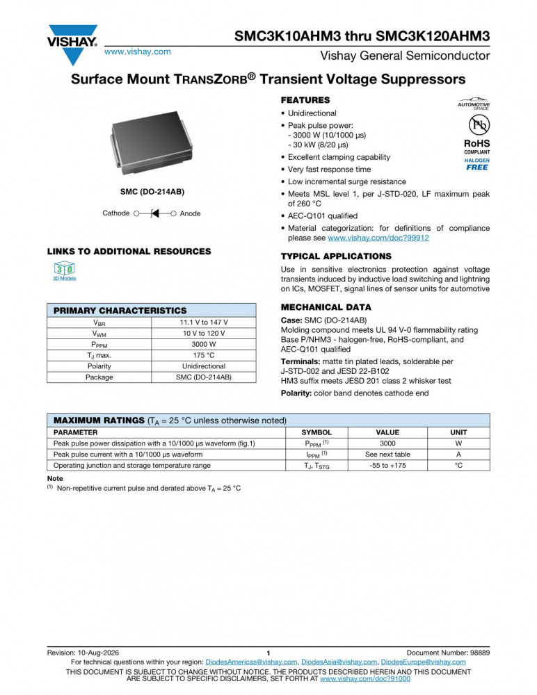 SMC3K datasheet page 1