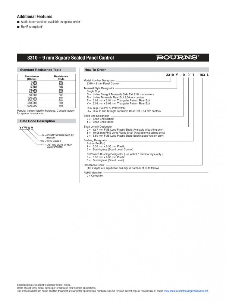 3310 series datasheet page 2