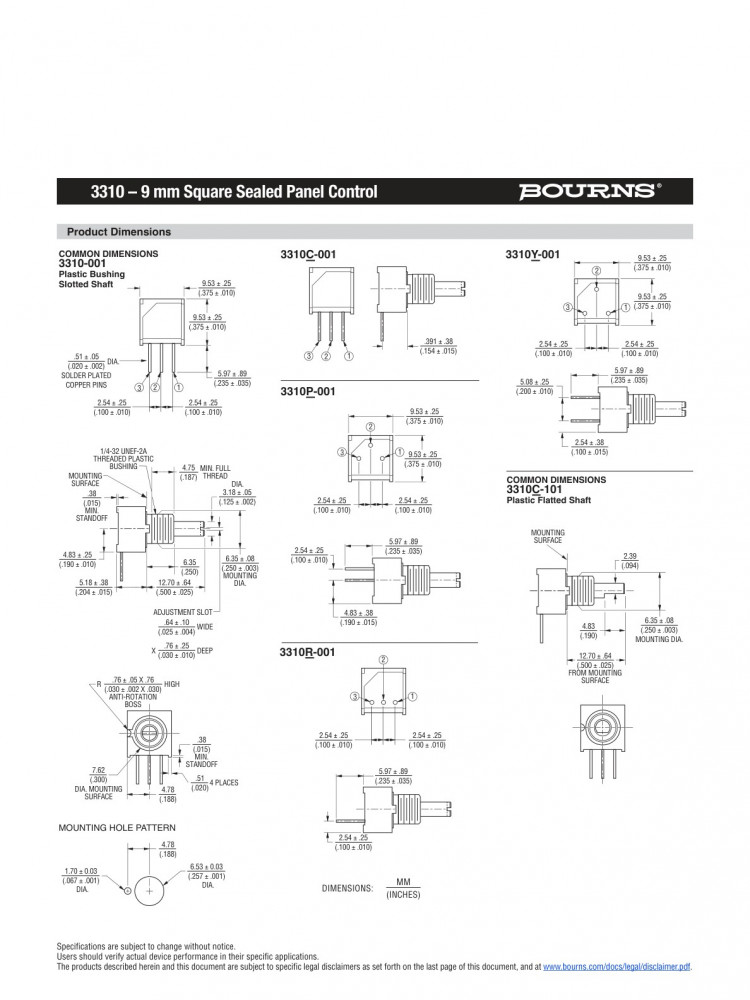 3310 series datasheet page 3