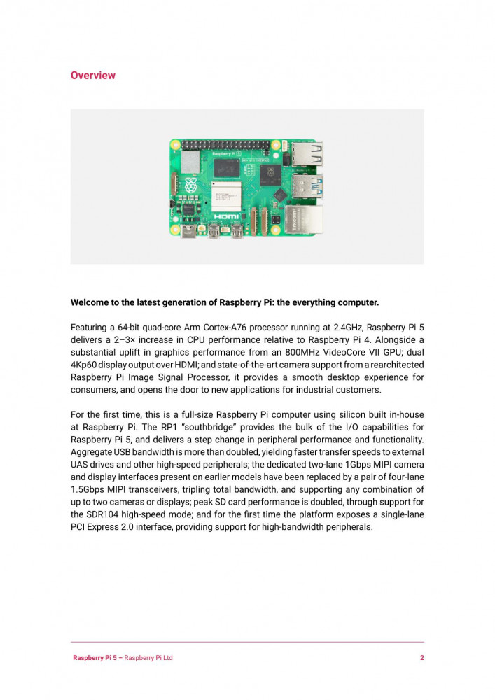 Raspberry Pi 5 document page 2