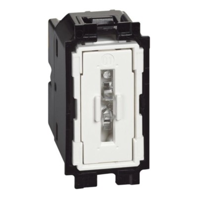 Light Now - 1P NO pushbutton 10A 250V 1 module - Flush-mounted - Thermoplastic - Snap fastening for sale