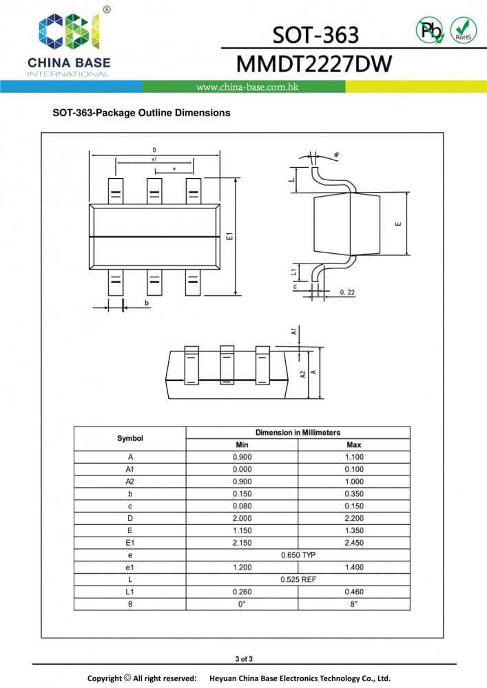 MMDT2227DW datasheet page 3