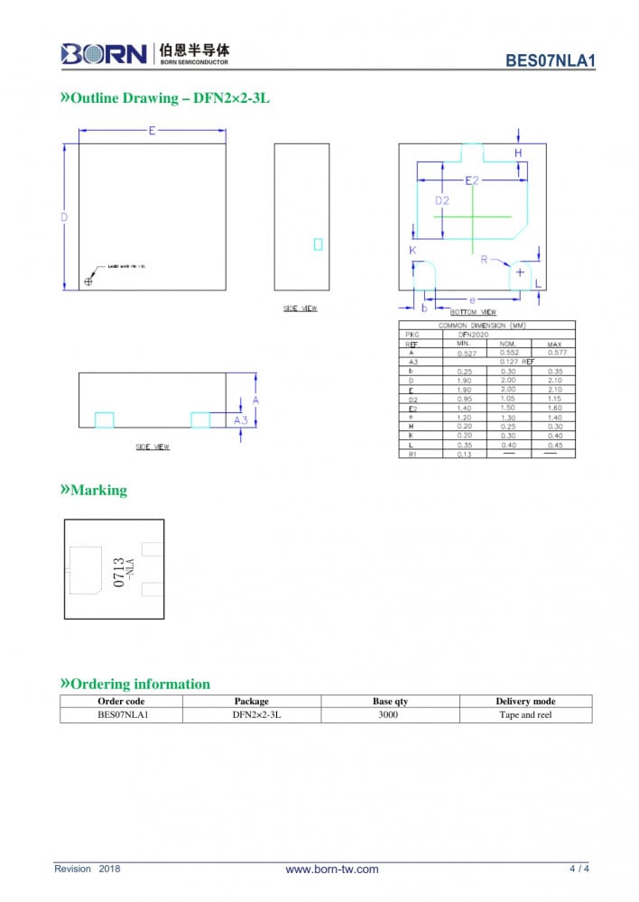 BES07NLA1 datasheet page 4