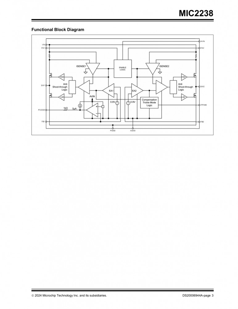 MIC2238 datasheet page 3