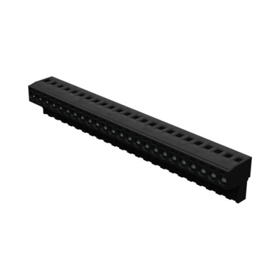 5.08mm Pitch Eurostyle Horizontal Plug, with Standard Imprinting, Gold (Au) Plated, Black, 24 Circuits for sale