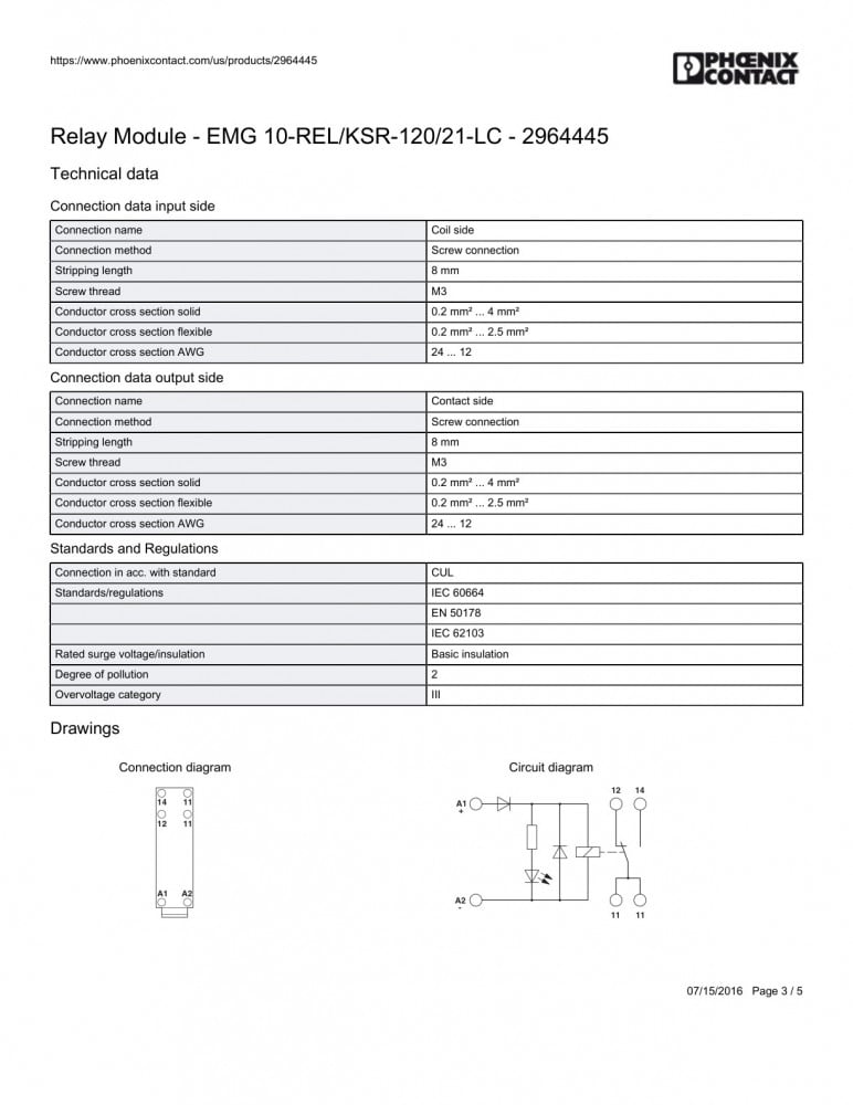 Phoenix Contact 2964445 technical document page 3