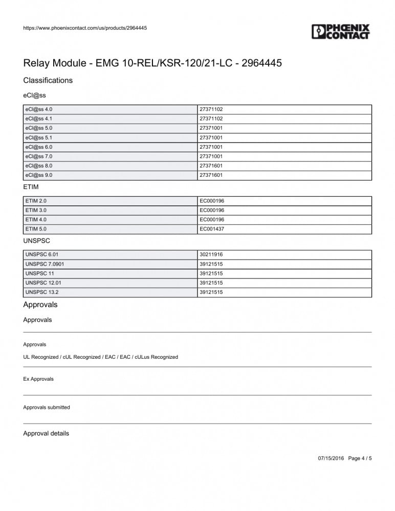 Phoenix Contact 2964445 technical document page 4