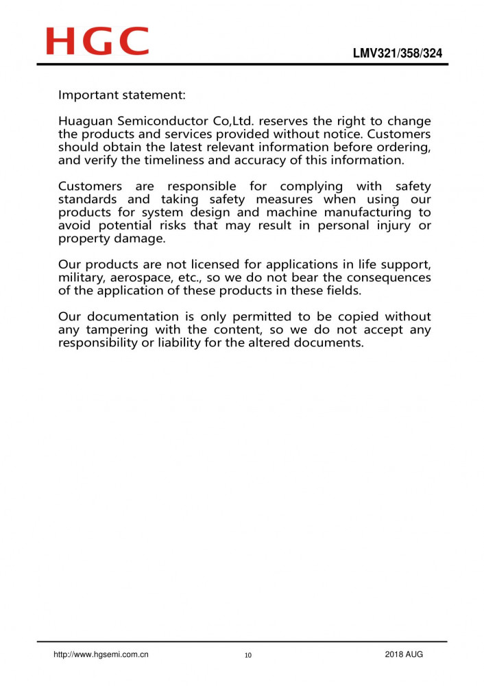 LMV321M5/TR datasheet page 10