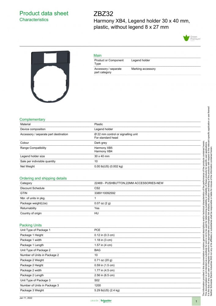 ZBZ32 technical document page 1