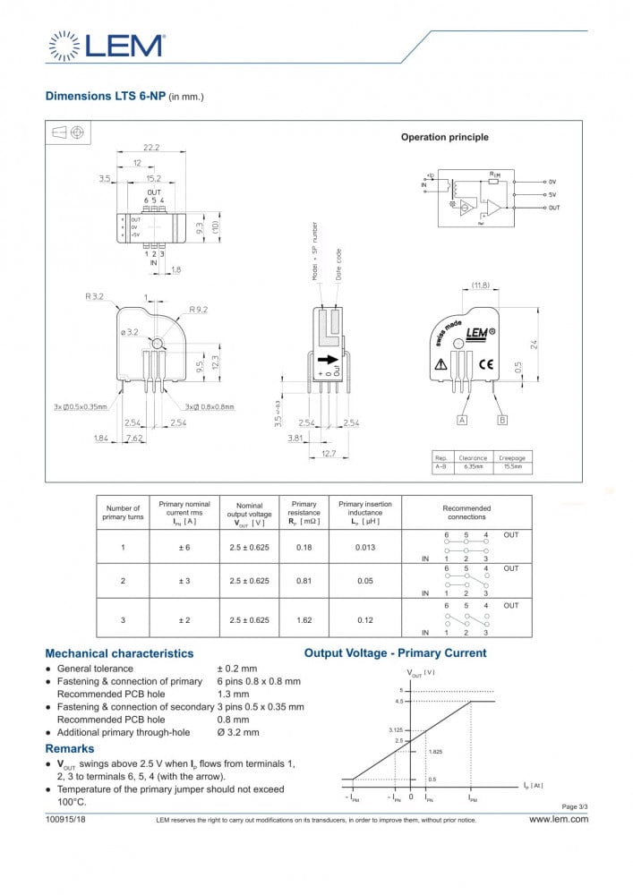 LEM LTS6-NP datasheet page 3