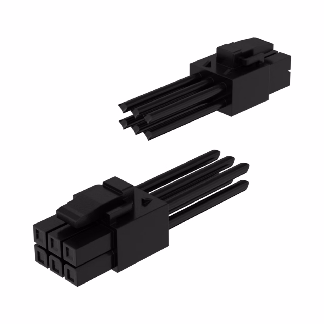 Mini-Fit Max-to-Mini-Fit Max Off-the-Shelf (OTS) Cable Assembly, Dual Row, Matte Tin (Sn) Plating, 6 Circuits, 300.00mm Length, Black for sale
