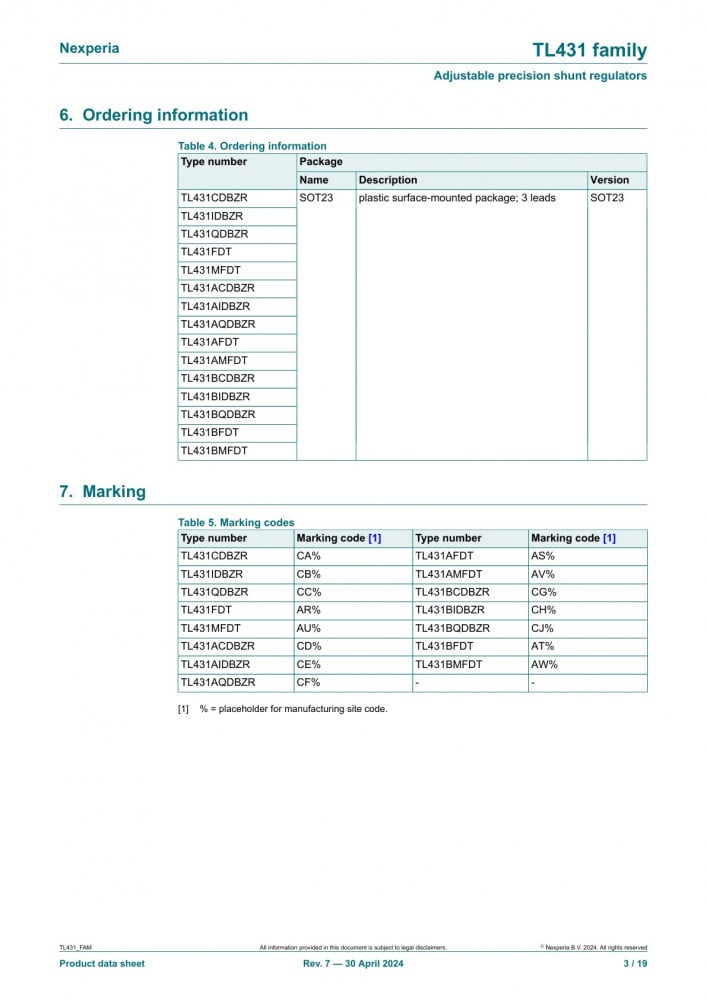 TL431IDBZR datasheet page 3