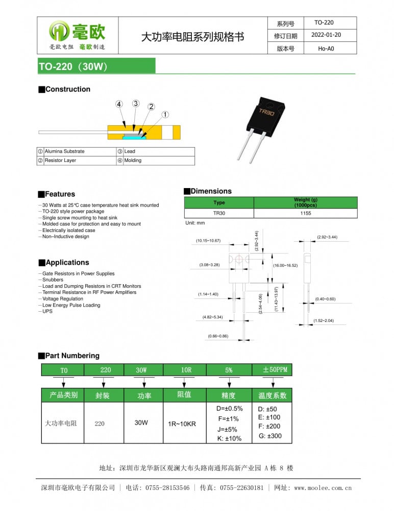 Milliohm datasheet page 5