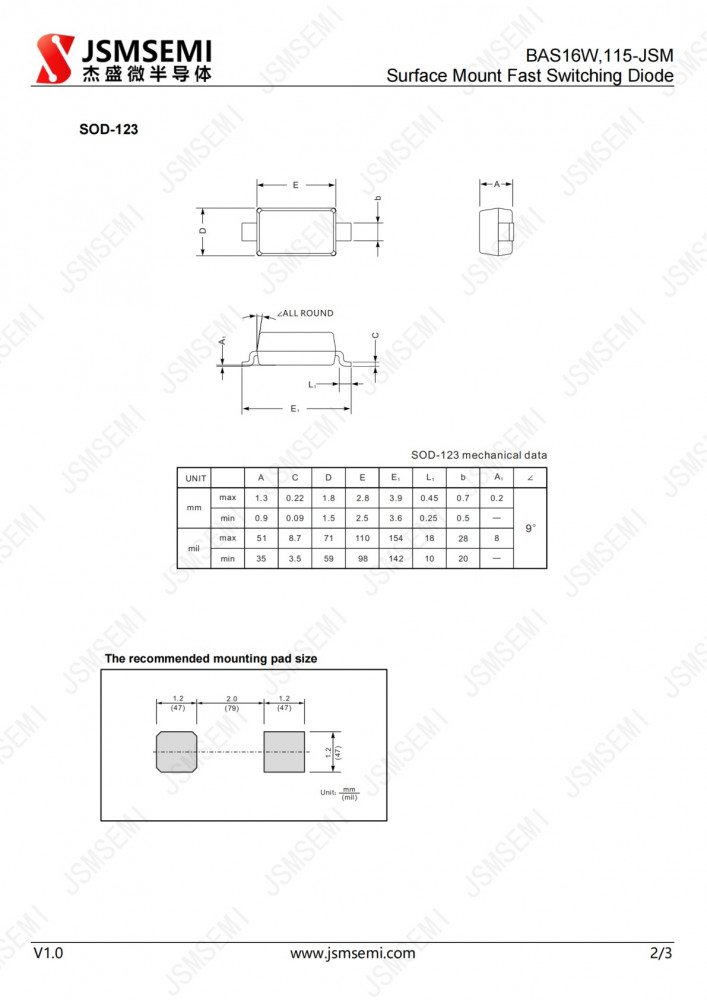 BAS16W,115-JSM datasheet page 2