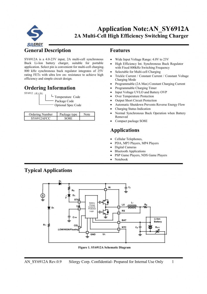 SY6912AFCC datasheet page 1