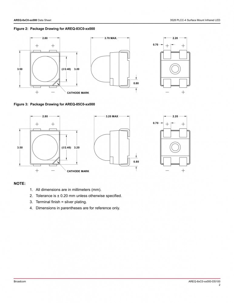 AREQ-83C0-QS000 datasheet page 2