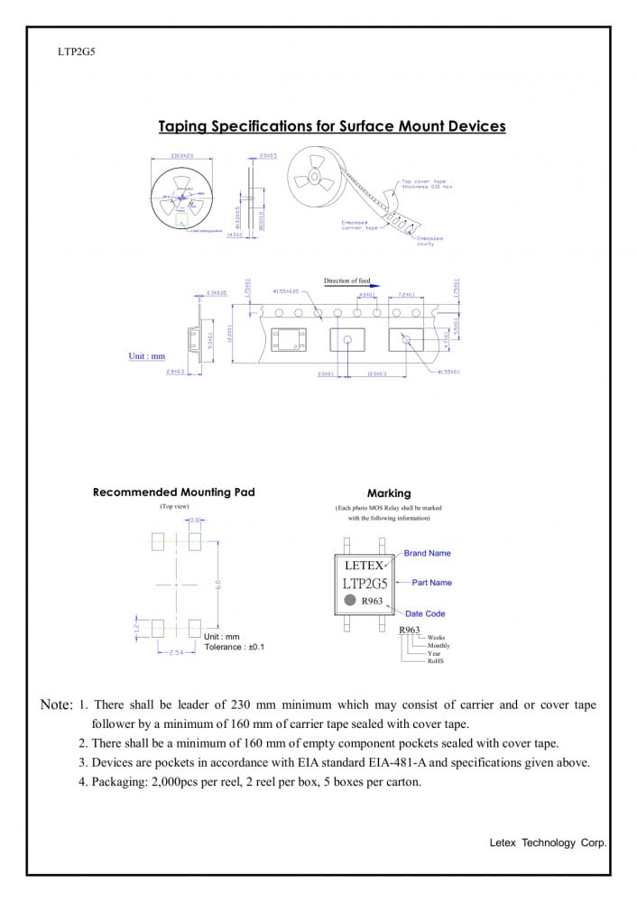 Letex LTP-2G5 datasheet page 4