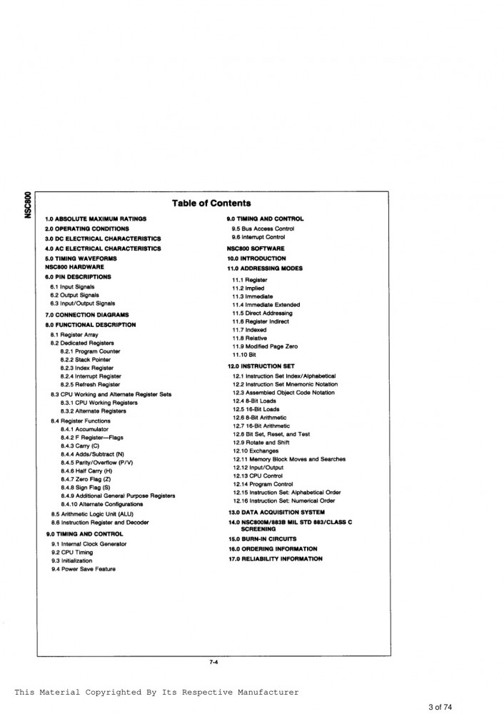NSC800N-4I technical document page 4
