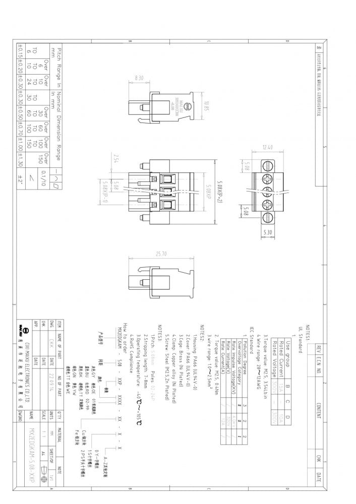 MX2EDGKAM-5.08 technical drawing