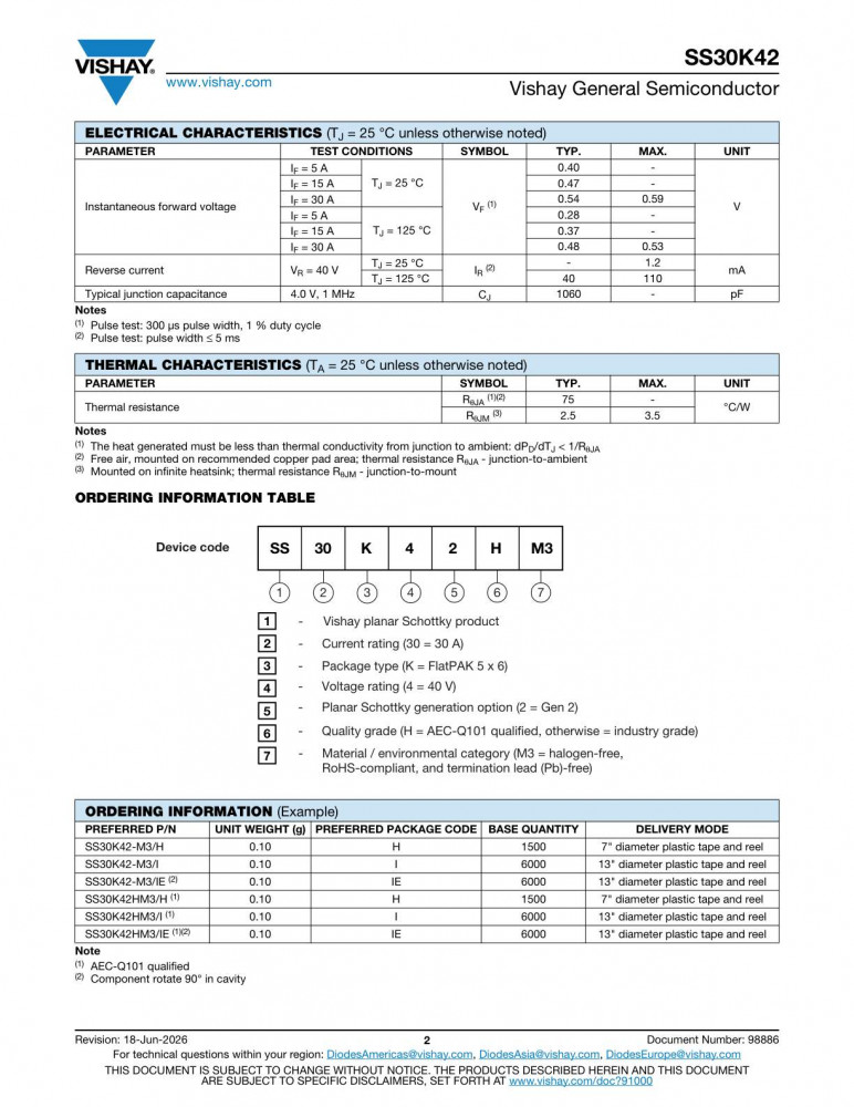 SS30K42 datasheet page 2