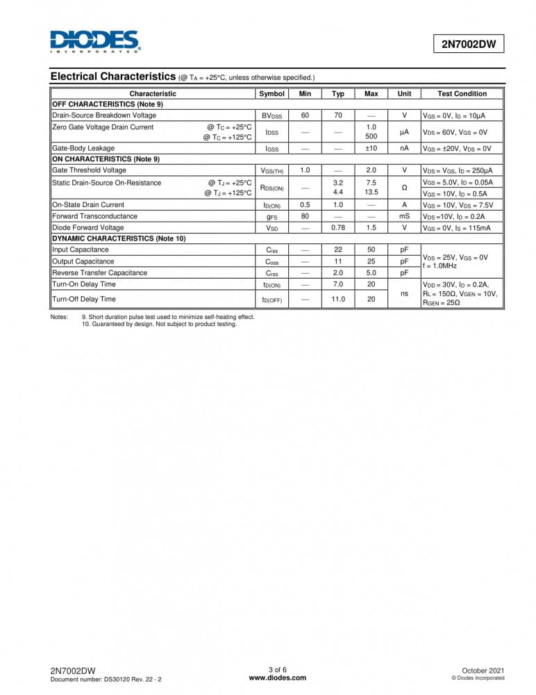 2N7002DW-7-F datasheet page 3