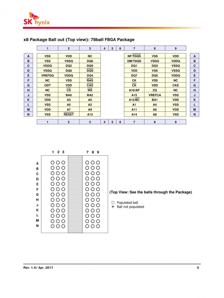 H5TC4G63EFR-RDA datasheet page 5