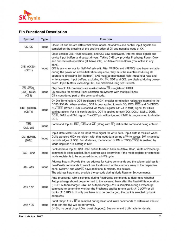 H5TC4G63EFR-RDA datasheet page 7