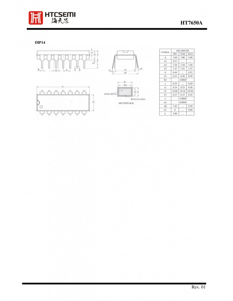 HT7650ARZ datasheet page 10