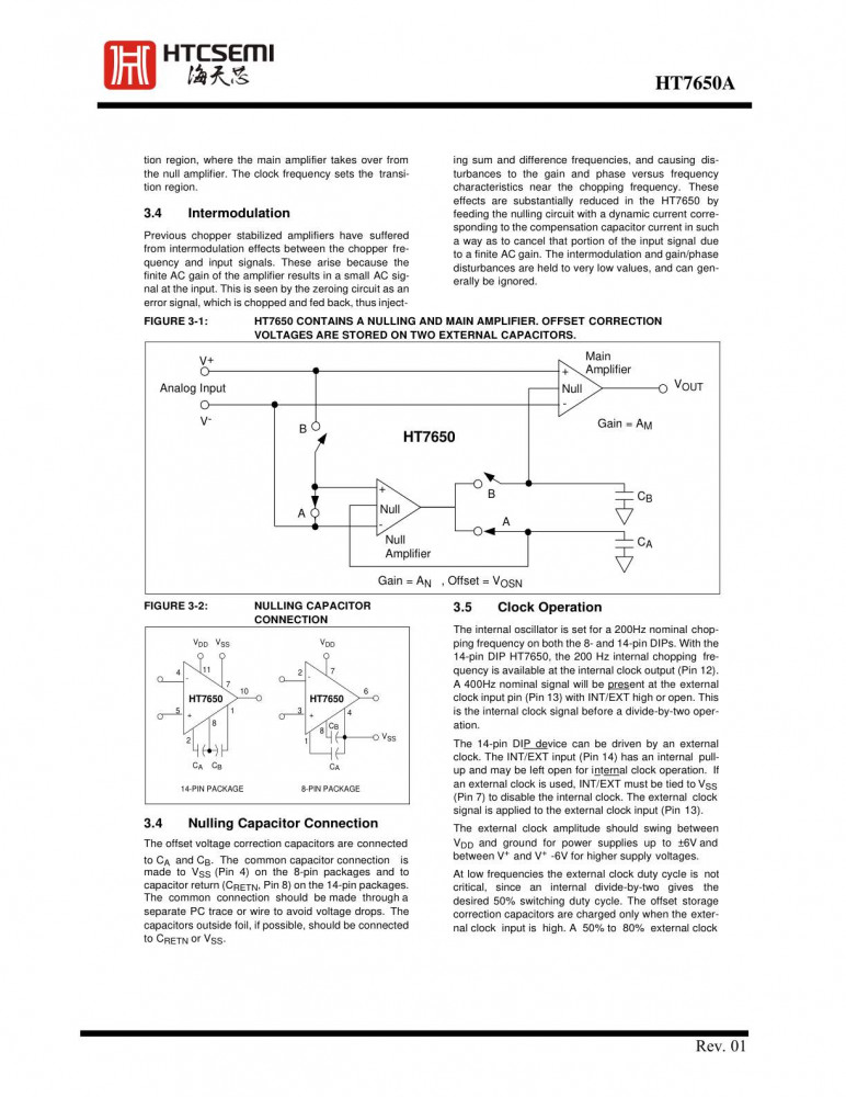 HT7650ARZ datasheet page 5