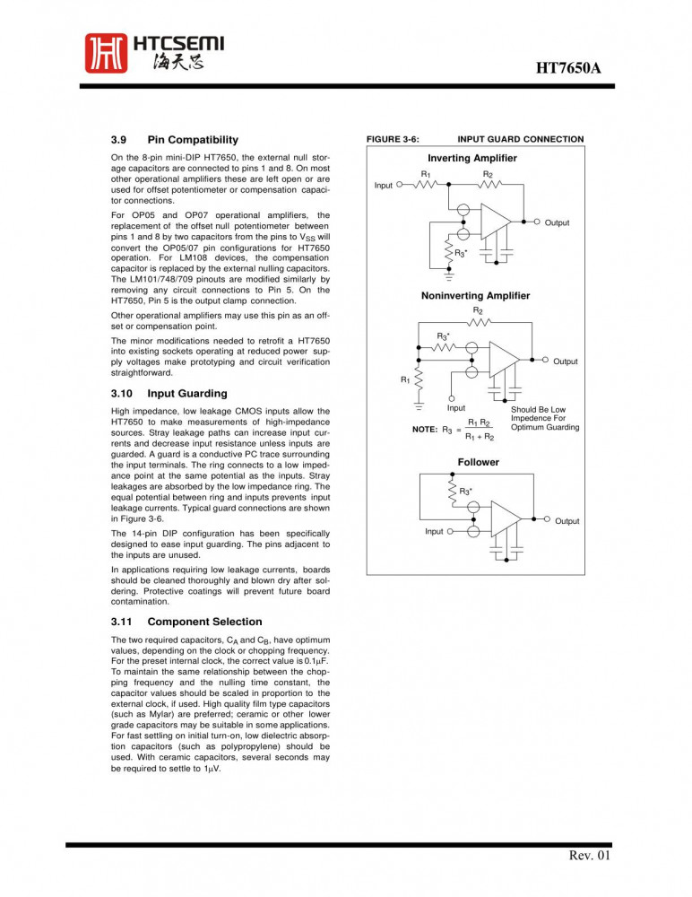 HT7650ARZ datasheet page 7
