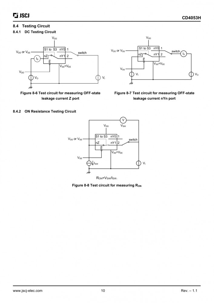 CD4053HAEN datasheet page 10