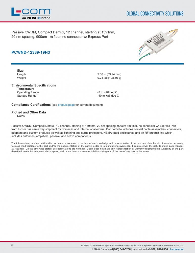PCWND-12339-19N3 product documentation page 2