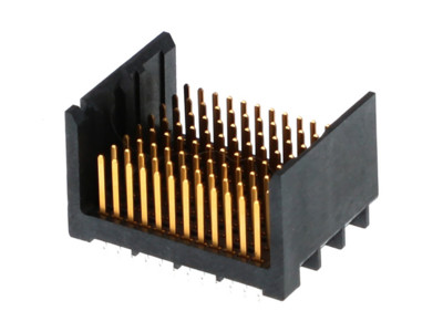 Impact 100 Ohm 4 Pair Vertical Backplane Header, Unguided, Open Endwall,  8 Columns, 96 Circuits, Pin Length 5.50mm, Plated Through Hole Dimension 0.39mm, Lead-Free for sale