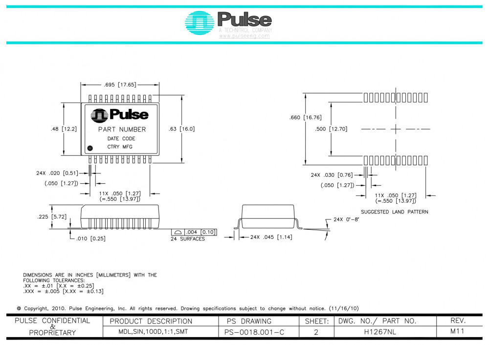 H1267NL technical document page 2