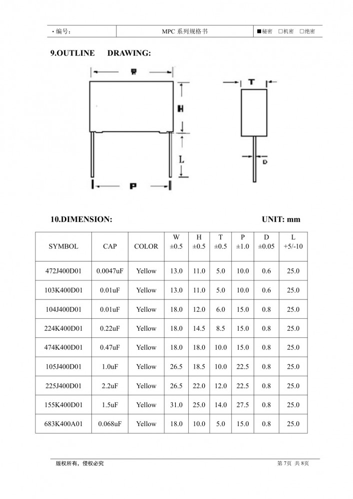 Jimson MPC specification page 7