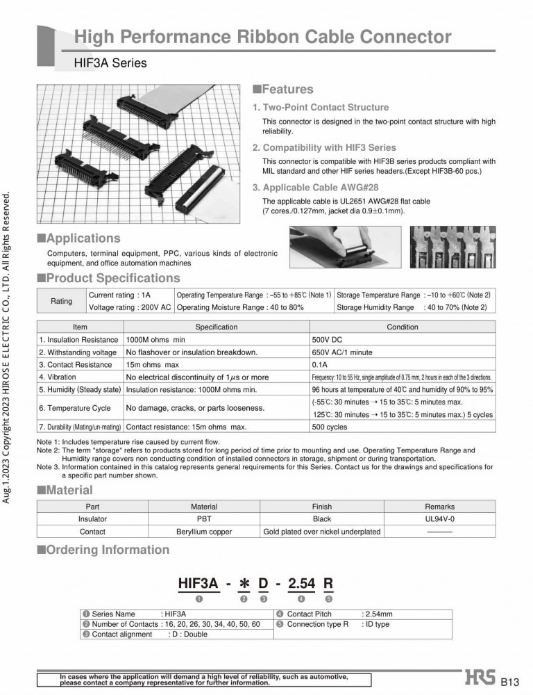 HIF3A series catalog page 1