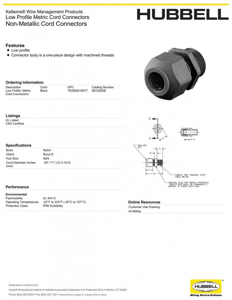 SECM25B technical document preview