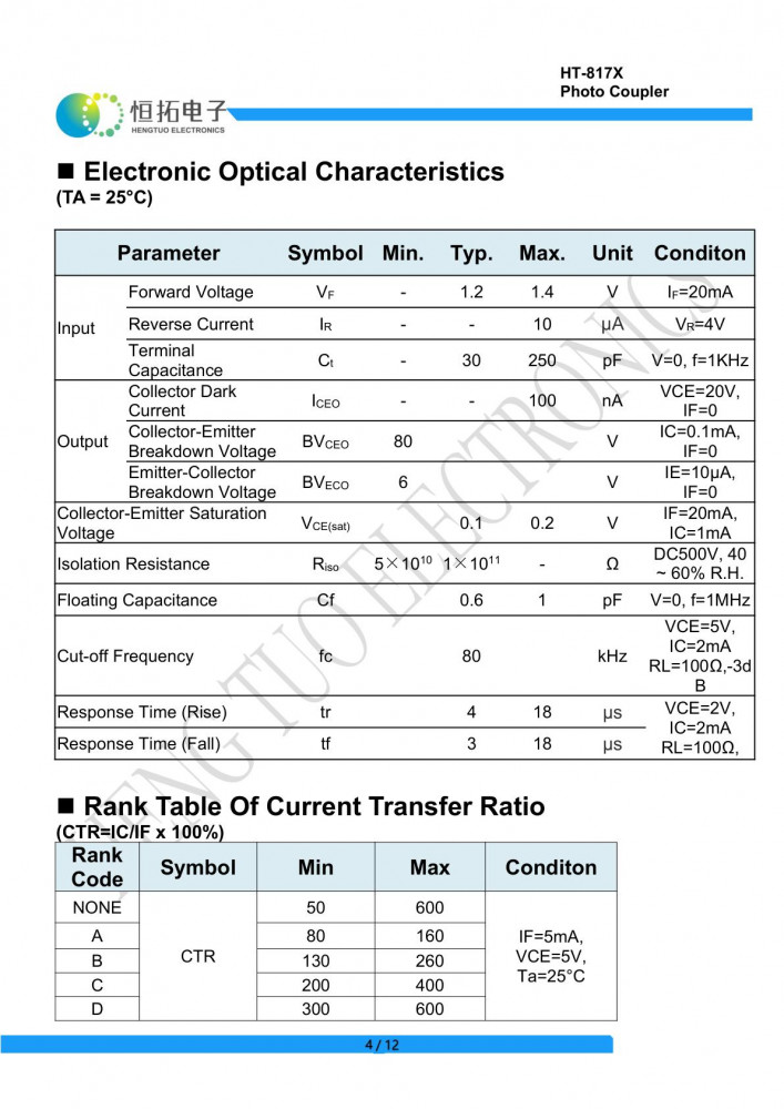 HT-817-A-F datasheet page 5