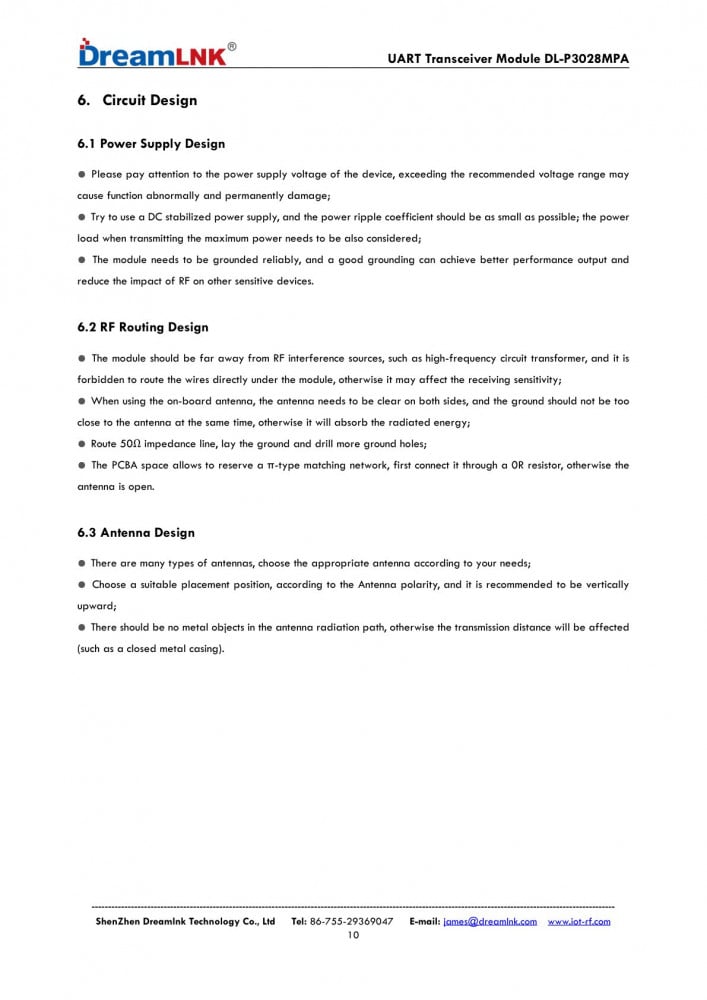 DL-P3028MPA datasheet page 10