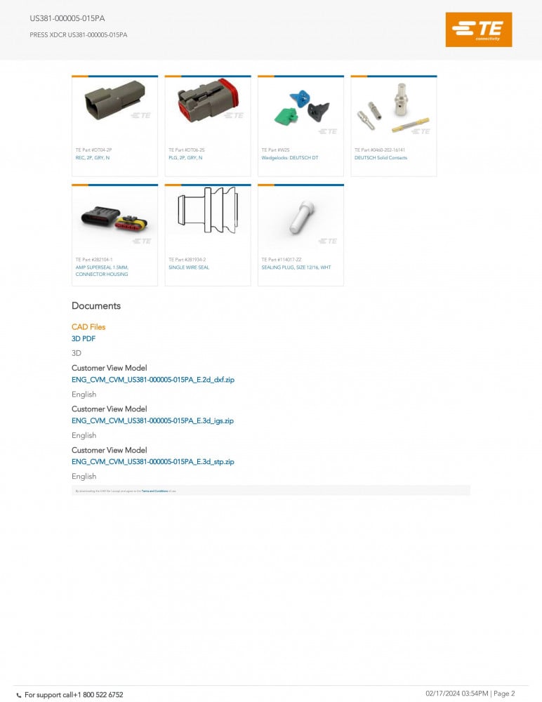 US381-000005-015PA technical document page 2