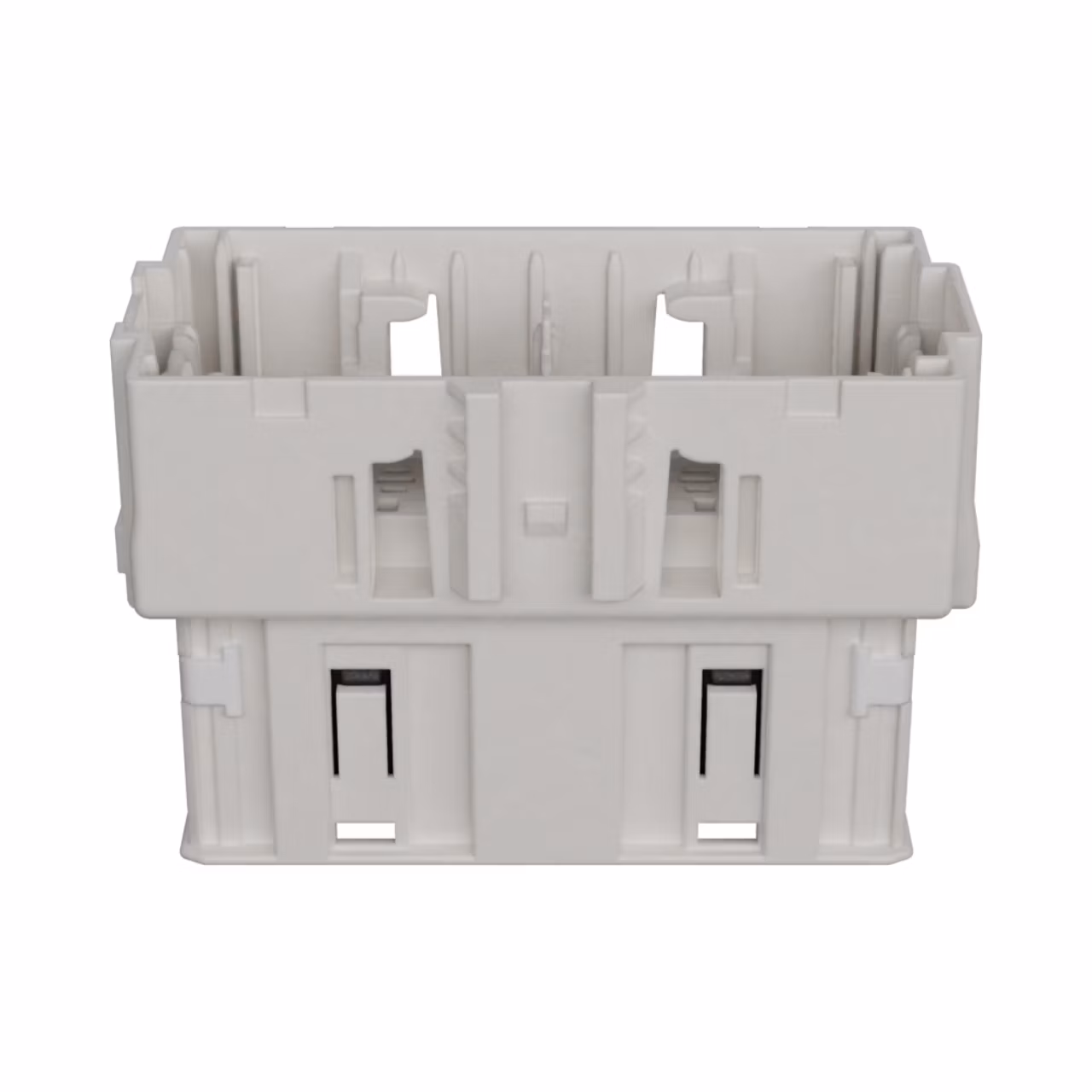 MX-DaSH Unsealed 2x2 Male Connector Assembly, without Wire Dress Cover Latch, Configuration 7, Keying Option B, Natural (White) for sale