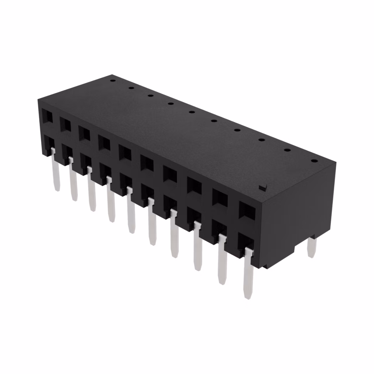 C-Grid III PCB Receptacle, 2.54mm Pitch, Dual Row, Right-Angle, Shrouded, 20 Circuits, 0.12µm Gold (Au) Flash Plating, Straight PCB Pins for sale