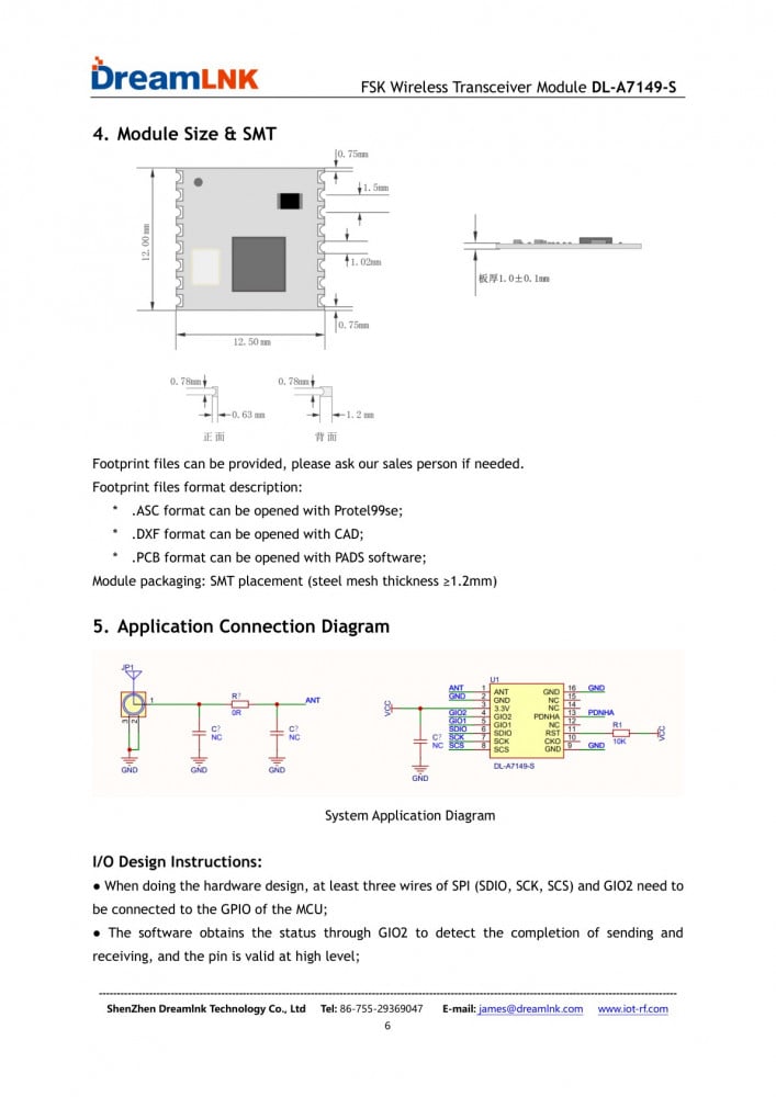 DL-A7149-S-868 datasheet page 6