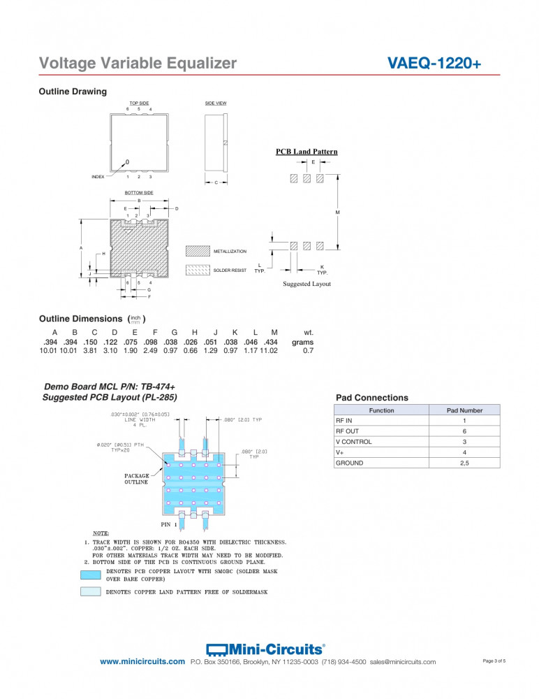 VAEQ-1220+ datasheet page 3