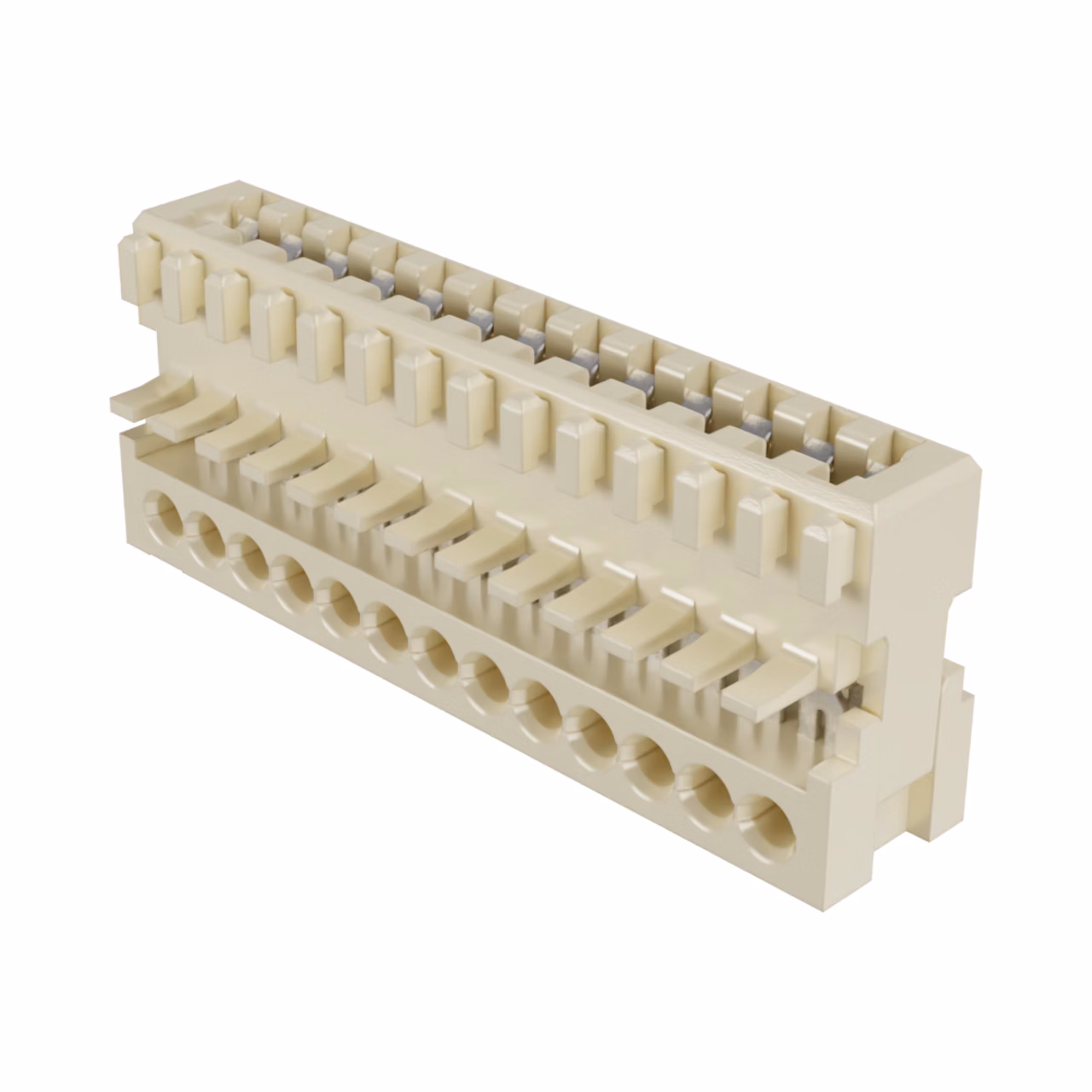 Appli-Mate RAST 2.5 Connector, 2.50mm Pitch, Female, 13 Circuits, Closed Endwalls, Silver Plating for sale